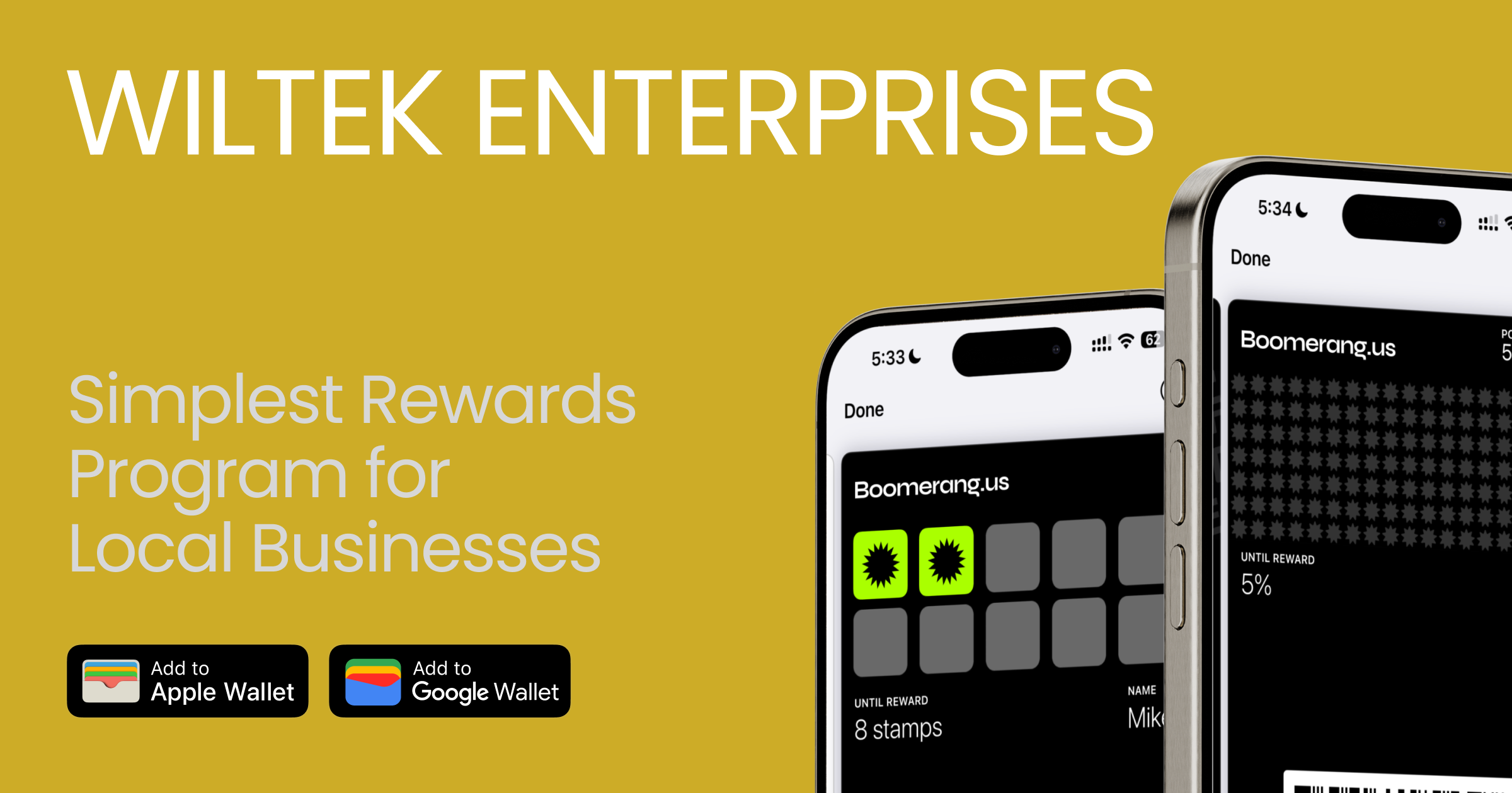 Wiltek Enterprises: Empowering Businesses with Seamless Loyalty Solutions.